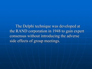 Delphi cost estimation model | PPTX