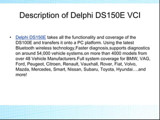 Delphi ds150 e vci | PDF