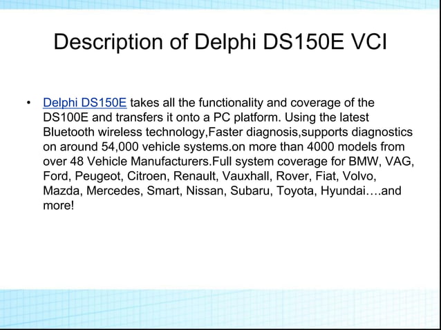 Delphi ds150 e vci | PDF | Operating Systems | Computer Software and ...