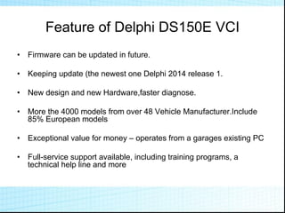 Delphi ds150 e vci | PDF