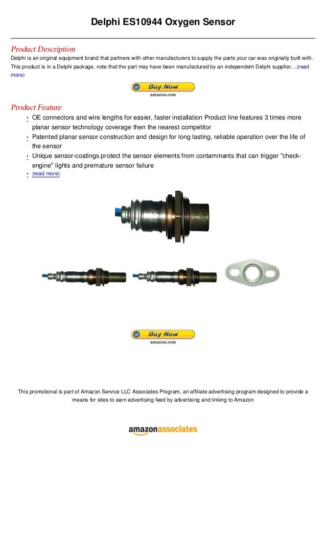 Delphi es10944 oxygen sensor