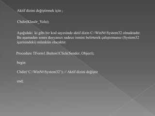 Delphi ileri seviye programlama bölmü 3 | PPT
