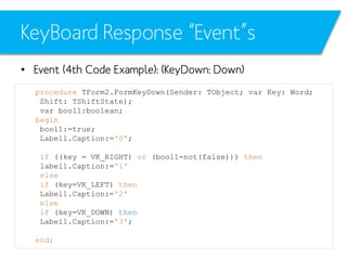 Delphi L03 Forms and Input | PPT
