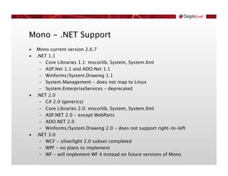 Delphi Prism for iPhone/iPad and Linux with Mono and Monotouch | PDF