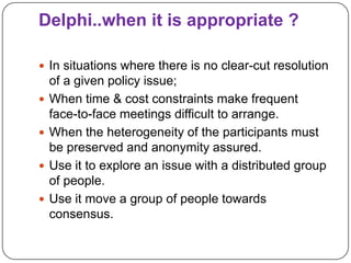 Delphi method | PPTX