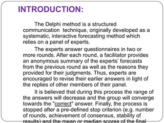 Delphi method | PPTX