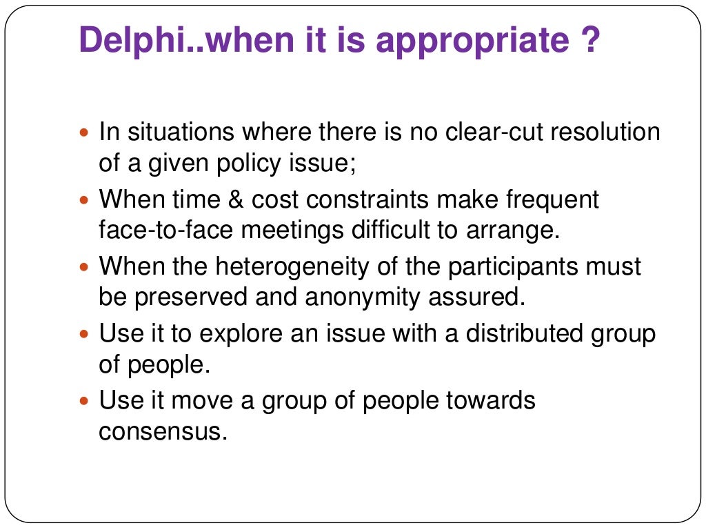 Delphi method