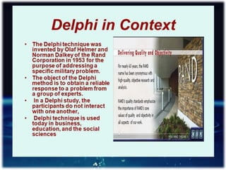 Delphi method | PPTX