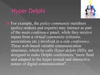 Delphi method ppt | PPTX
