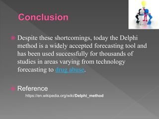 Delphi method ppt | PPTX