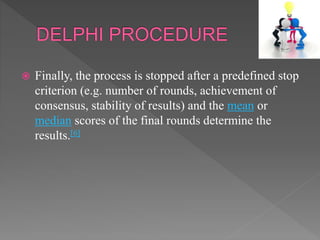 Delphi method ppt | PPTX