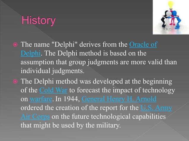 Delphi method ppt | PPTX | Science
