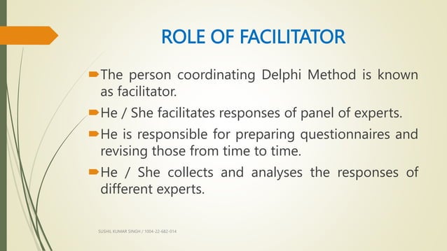 Delphi Method Of Forecasting Processpptx