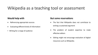 Doucet, D. Authority of knowledge: historians on Wikipedia in higher education | PPT | Free Download