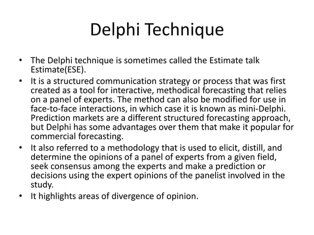 Delphi Techniquepptx
