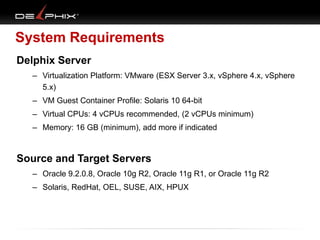 Delphix Platform Overview | PPTX