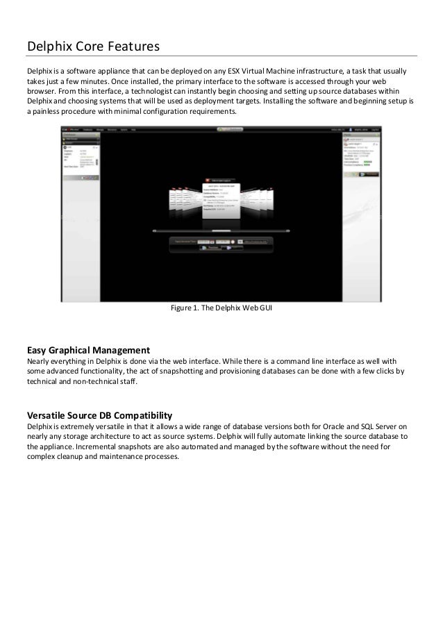 Delphix Database Virtualization V10