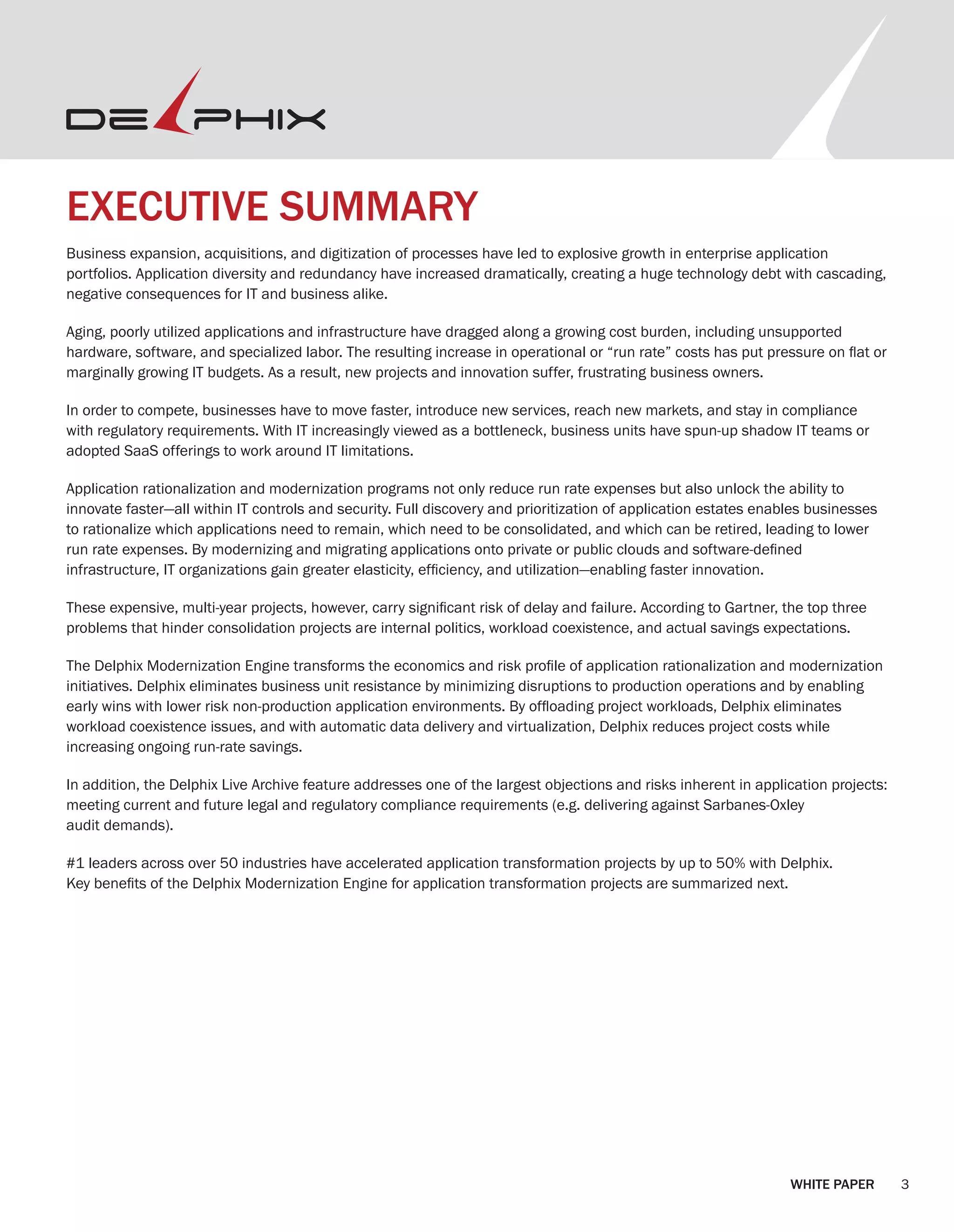 Delphix modernization whitepaper | PDF