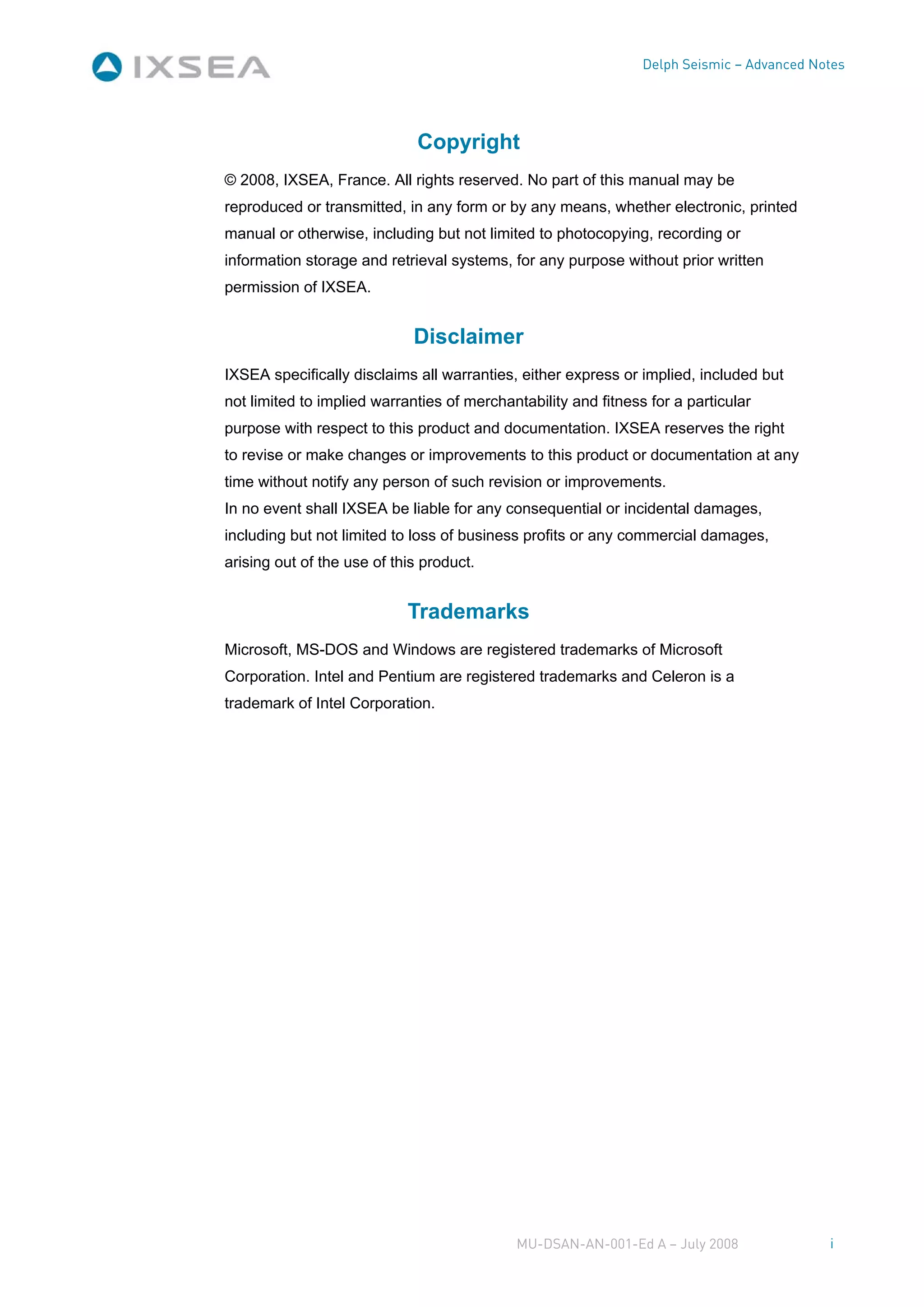 DELPH Seismic Advanced Notes | PDF