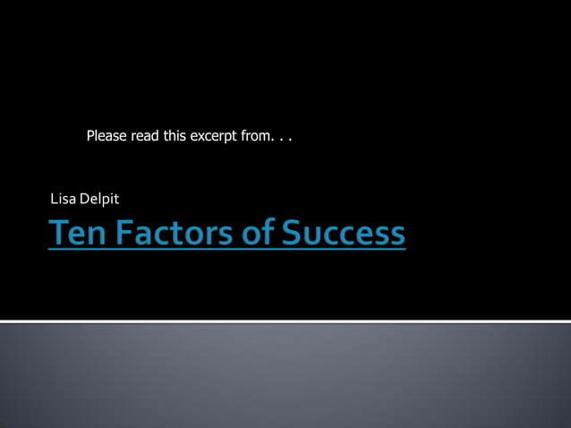 Lisa Delpit | PPT