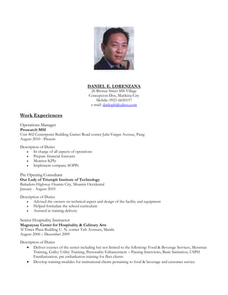 Del Resume | PDF