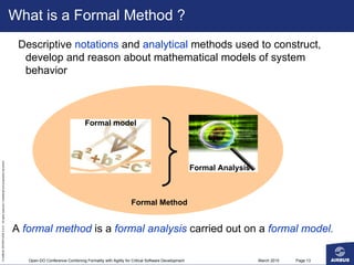 Formal Method for Avionics Software Verification | PPT