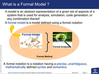 Formal Method for Avionics Software Verification | PPT