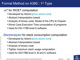 Formal Method for Avionics Software Verification | PPT