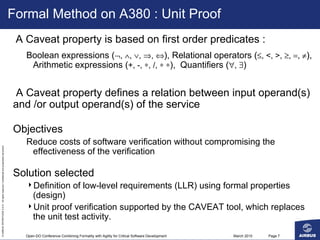 Formal Method for Avionics Software Verification | PPT