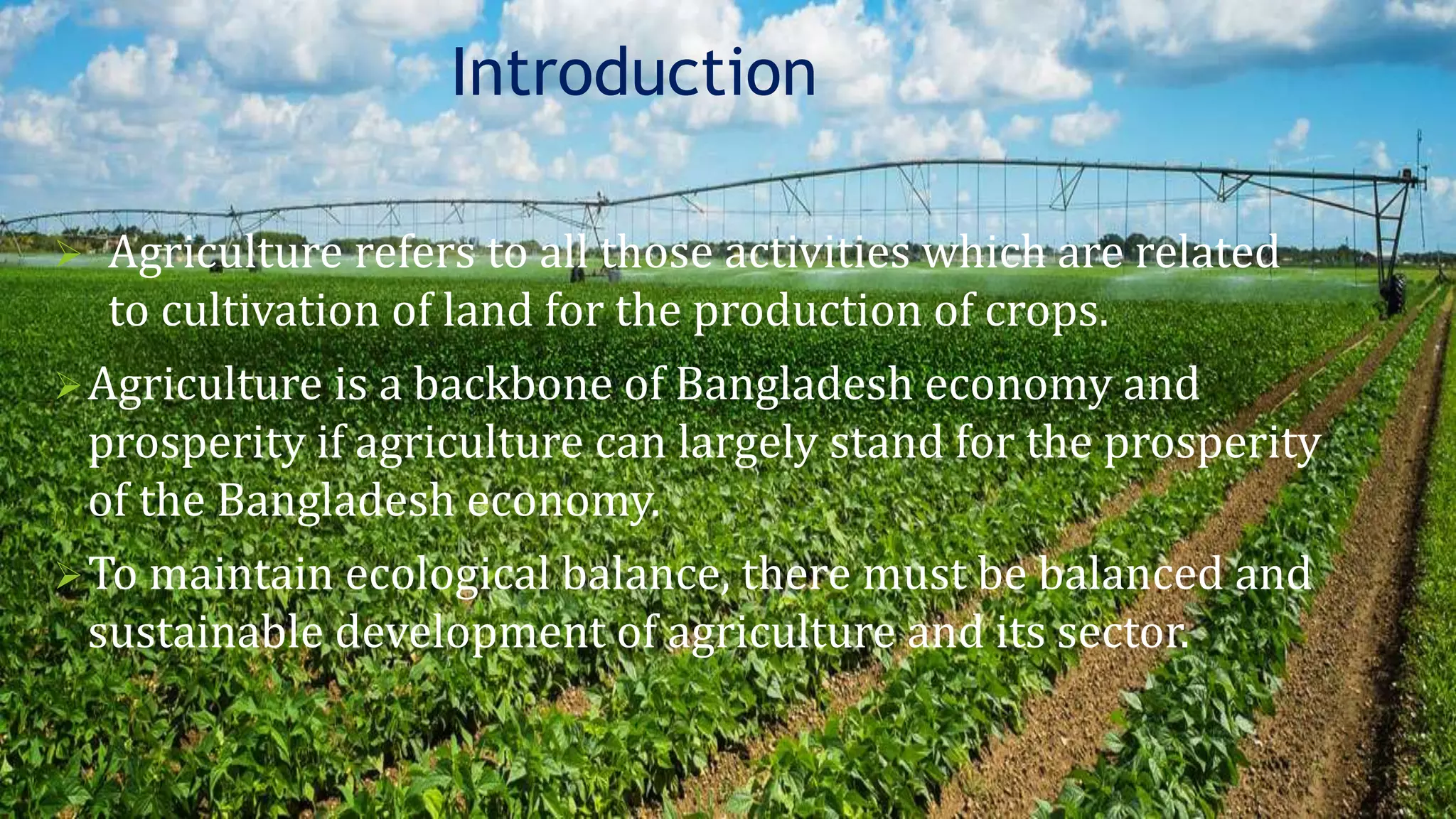 Agriculture in Bangladesh | PPTX