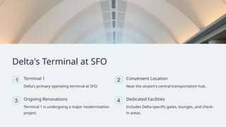 Delta Air Lines at SFO: Navigating Terminal 2 | PPTX