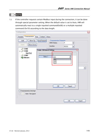 Delta hmi modbus 984 rtu-ascii-master | PDF