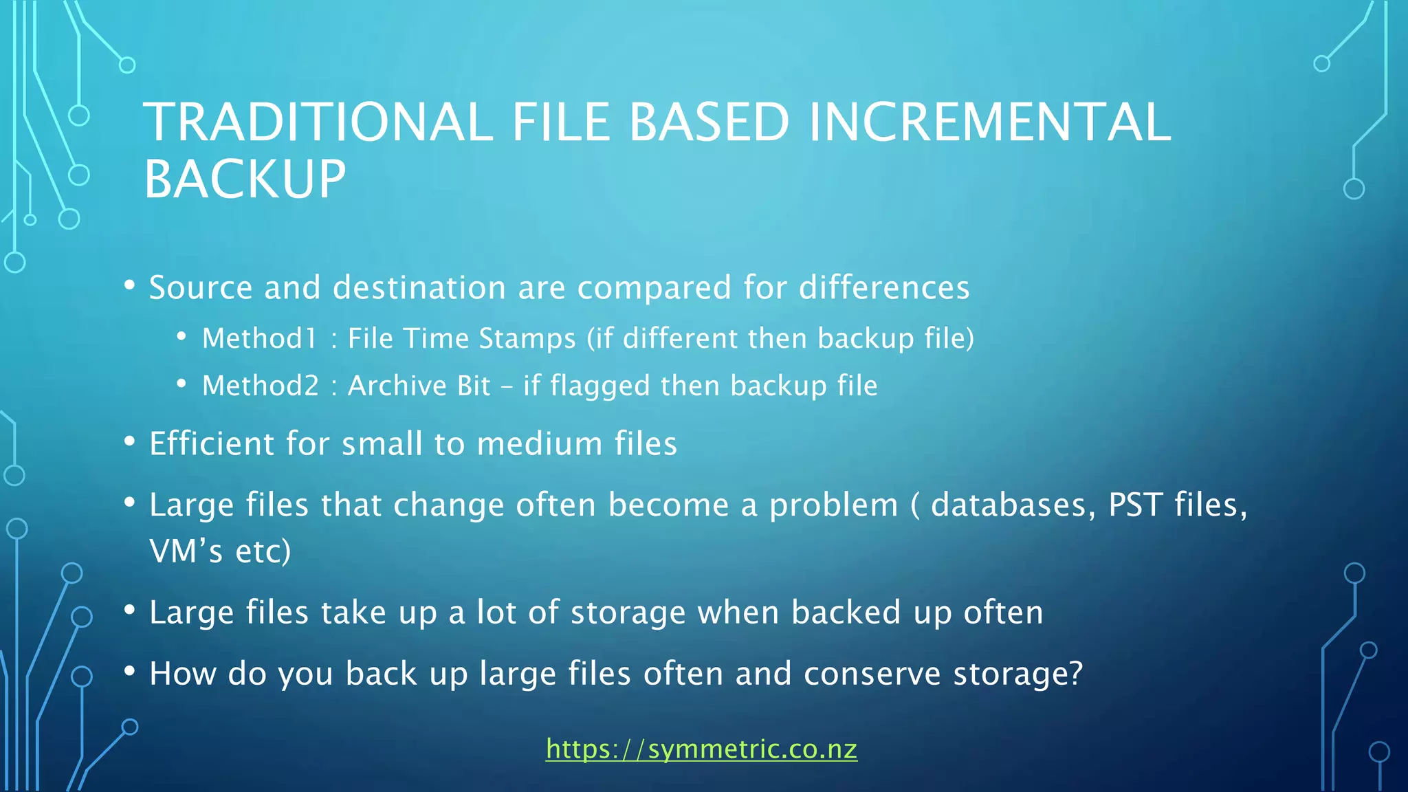 Delta Incremental File Based Backups | PPTX