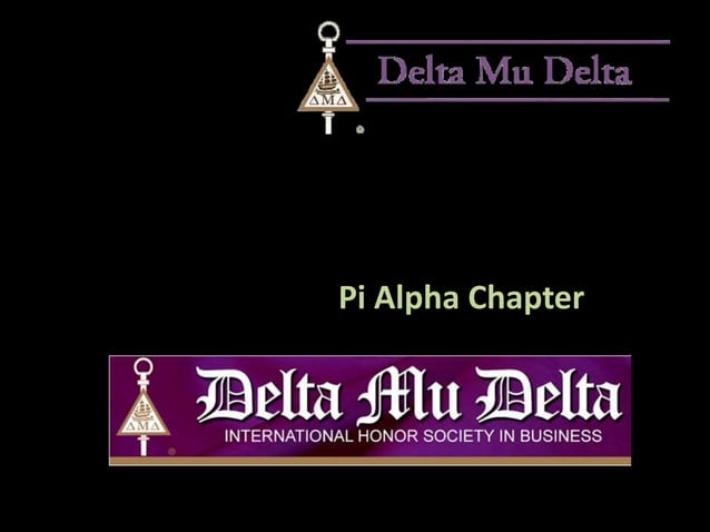 Delta mu delta pi alpha presentation | PPT
