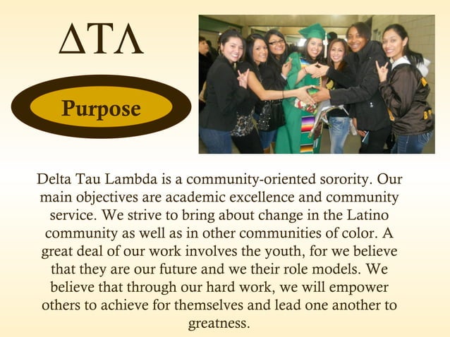 Delta Tau Lambda | PPT