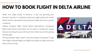 DELTA AIRLINES Flights Booking Flight Reservtion | PPTX