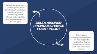 Delta Airlines Change Flight Policy.pptx | Air Travel | Travel Type