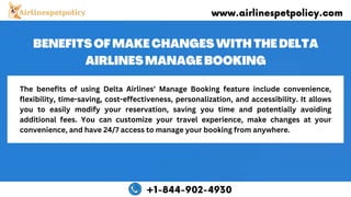 Delta Airlines Manage Booking & Process | PPT