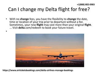 Delta airlines manage bookings | PPTX