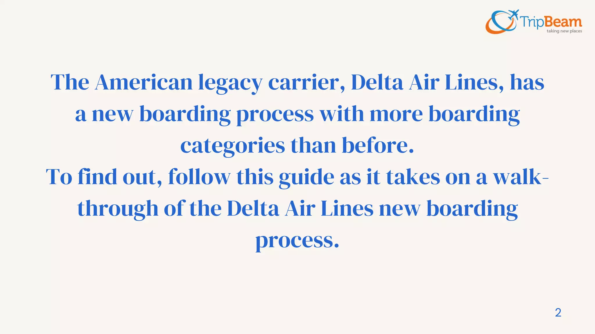 Delta Air Lines Boarding Process: A Walk-Through | PDF