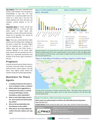Delta State Conflict Tracker (May - June, 2018) | PDF