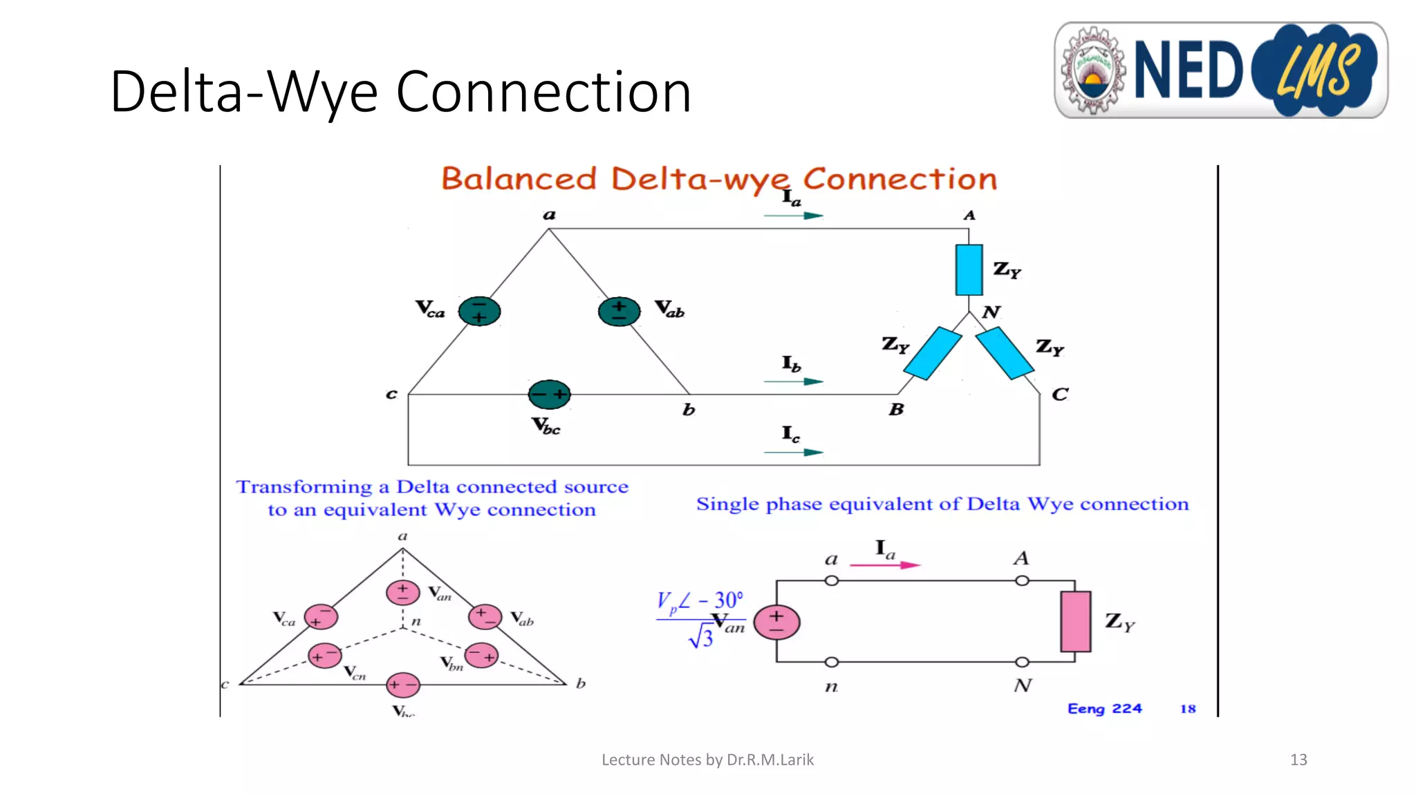 Delta connected generator lecture 1(b) | PDF