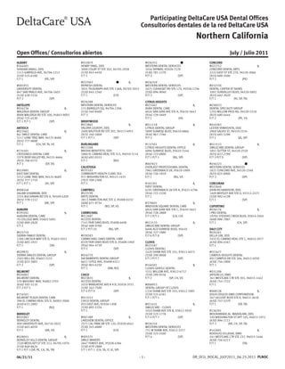 Delta Dental Providers Northern CA | PDF