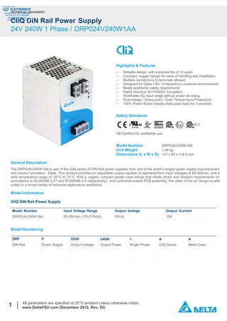 Delta drp024 power_supply_catalog | PDF