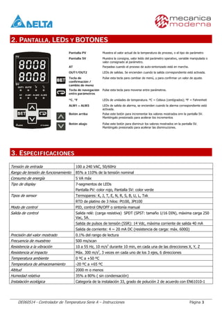 Delta dta controlador de temperatura - instrucciones | PDF