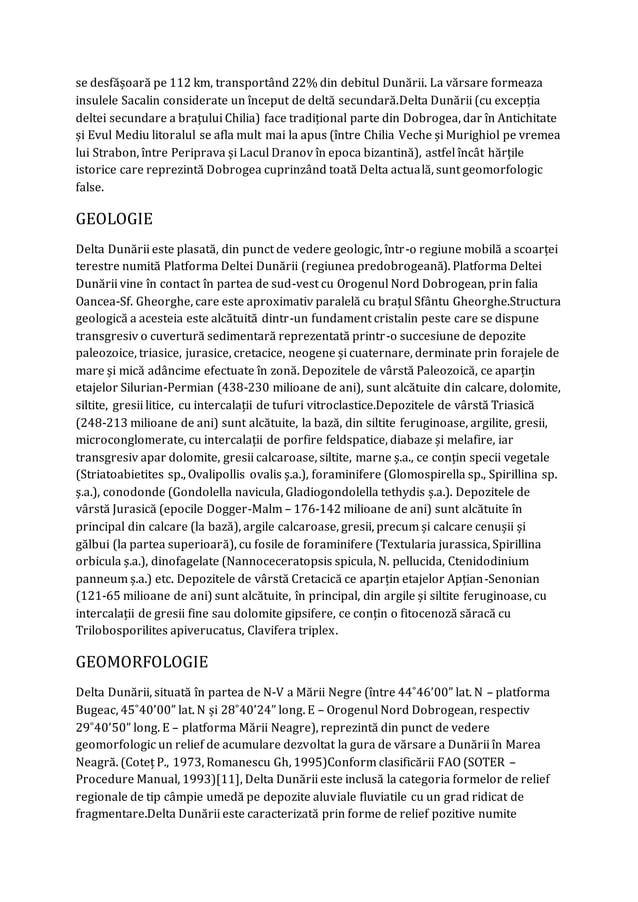 Delta dunarii | PDF