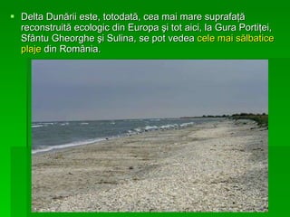 Delta dunarii, superlative si curiozitati | PPT