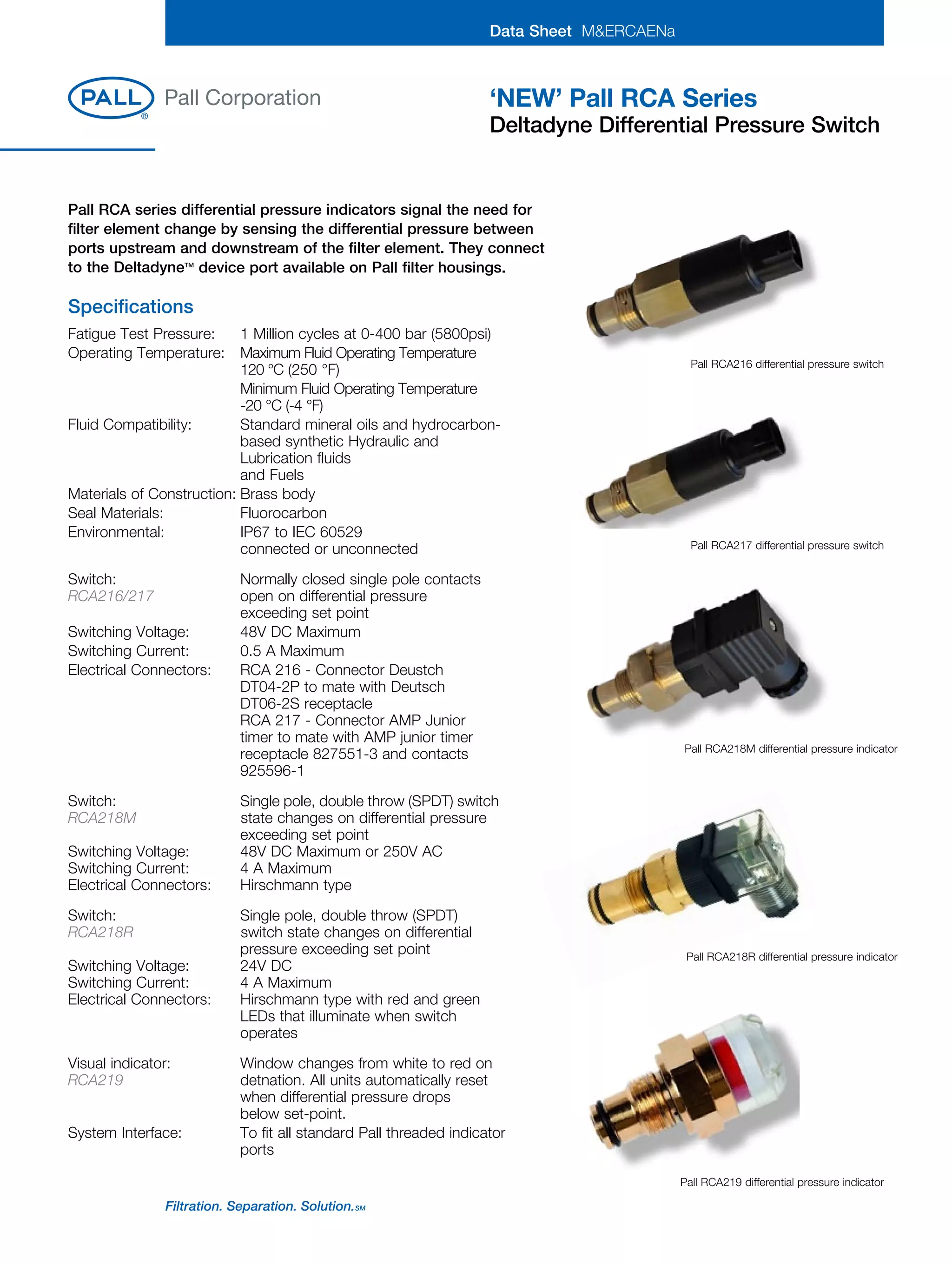 Deltadyne rca series | PDF