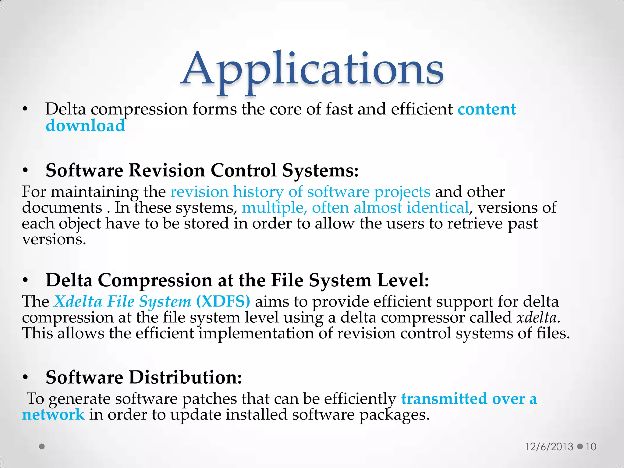 Delta encoding in data compression by Nisha Menon K studying mtech at ...