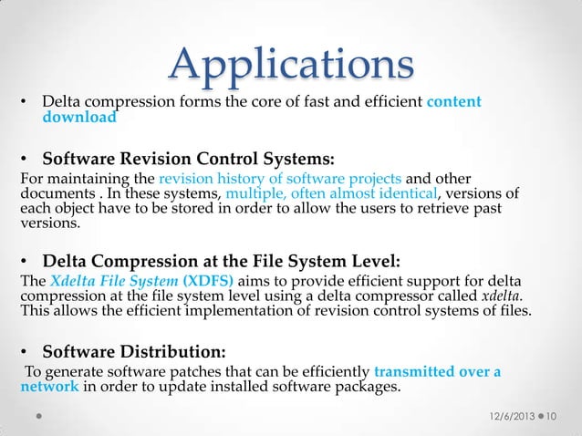 Delta encoding in data compression by Nisha Menon K studying mtech at fisat | PPSX | Data ...